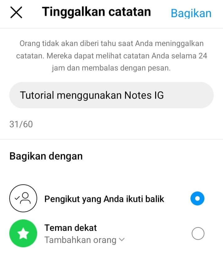 Cara Menggunakan Notes Fitur Baru Instagram yang Sedang Viral
